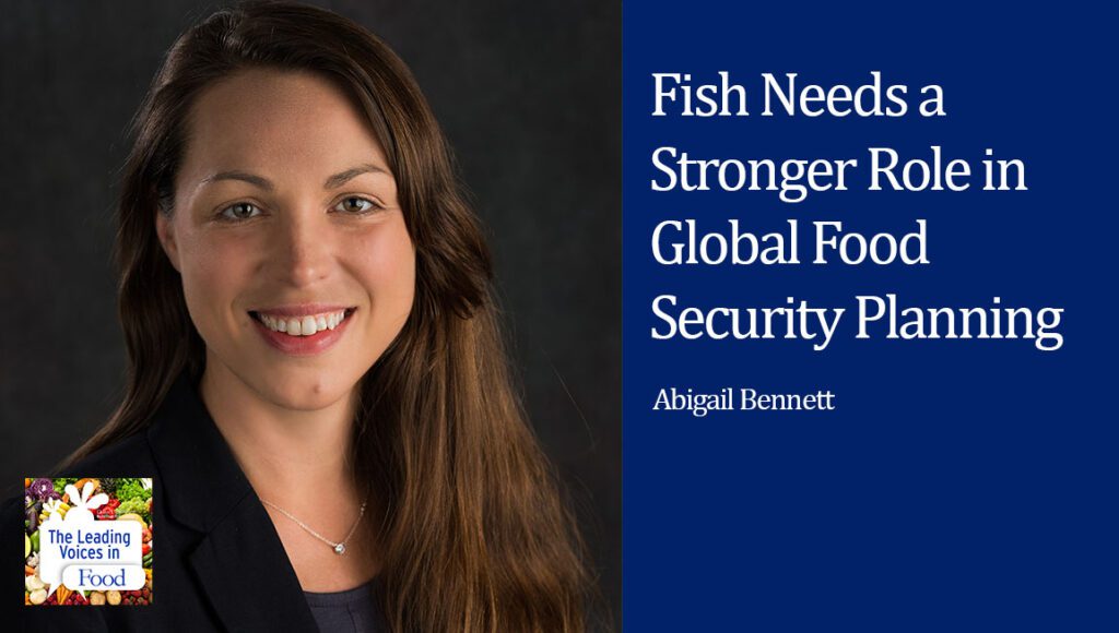 Fisheries, Food and Nutrition Security - World Food Policy Center